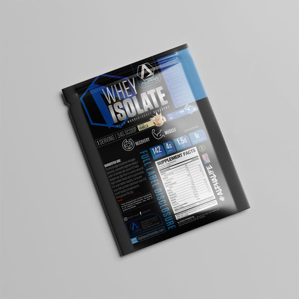 Alpha Nutrition Labs Whey Isolate Protein, Vanilla - Sample